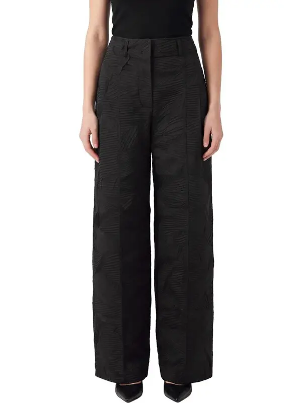 Ulla Johnson Carine High-waisted Tailored Crêpe Trousers - Black