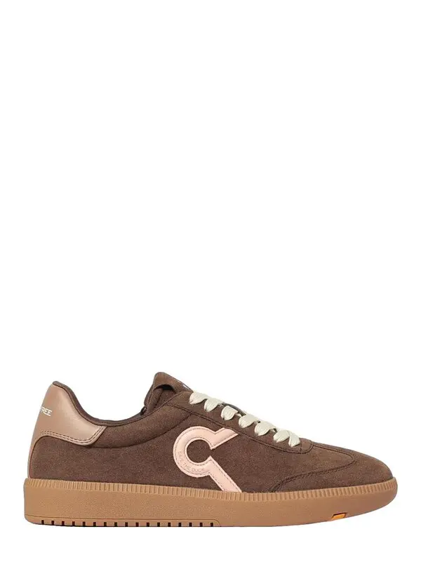 SAVE THE DUCK Low-top Sneakers In Vegan Leather And Recycled Pet With Bi Design - Brown