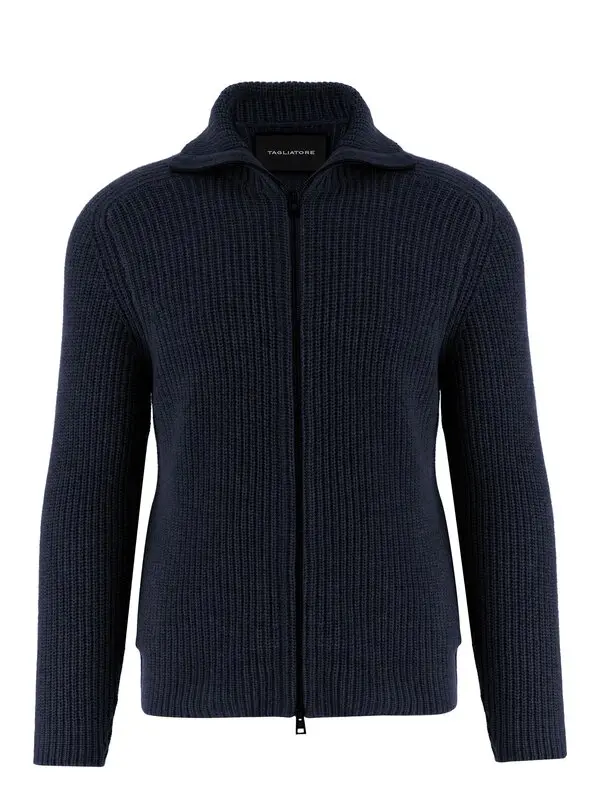 Tagliatore Wool Sweater - Navy