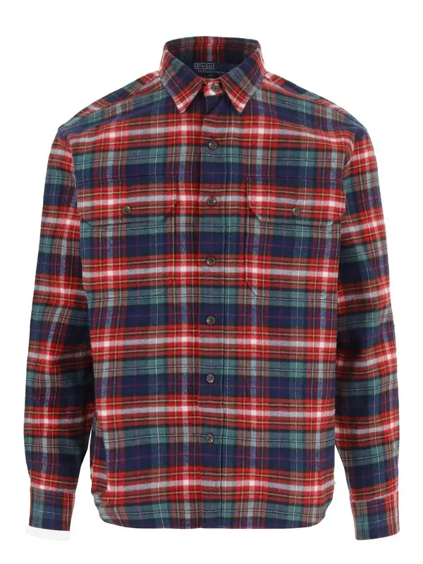 Polo Ralph Lauren Cotton Shirt With Check Pattern - Multi