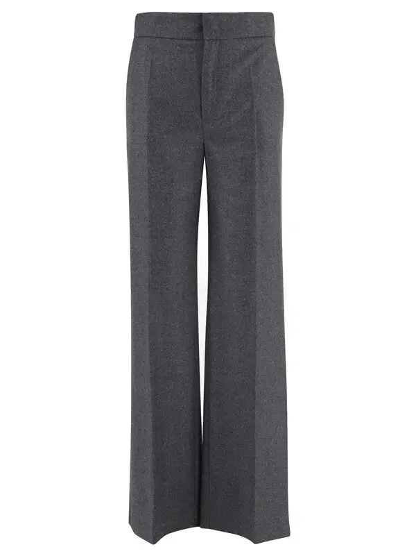 SA SU PHI Tailored Wool And Cashmere Pants - Grey