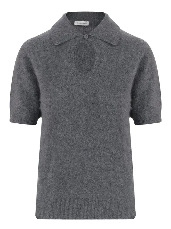 BY MALENE BIRGER Tallalia Cashmere Sweater With Cut Out Detail - Grey