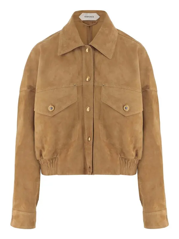 Versace Suede Jacket - Beige