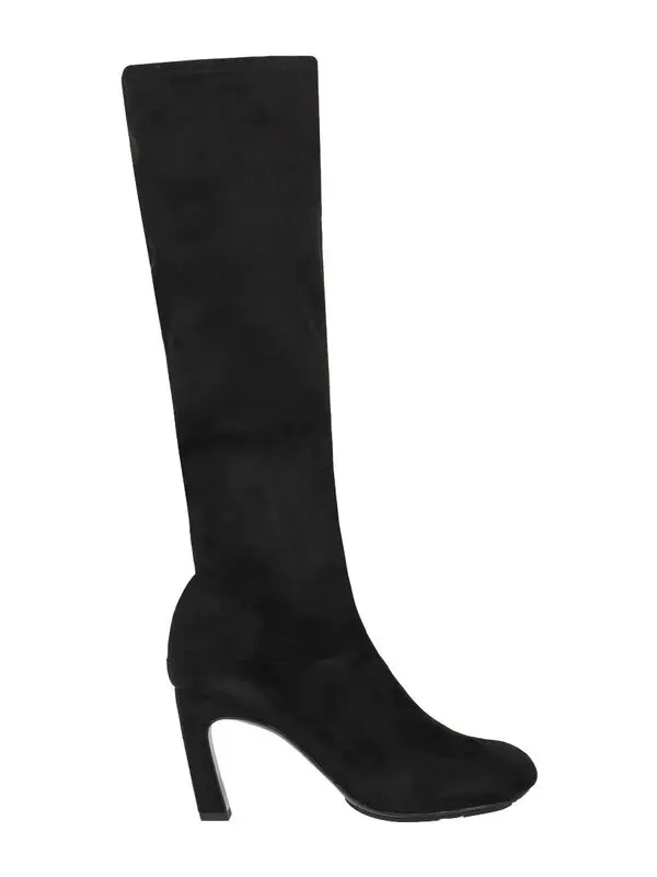 Ash Emmy Suede Heeled High Boot - Black