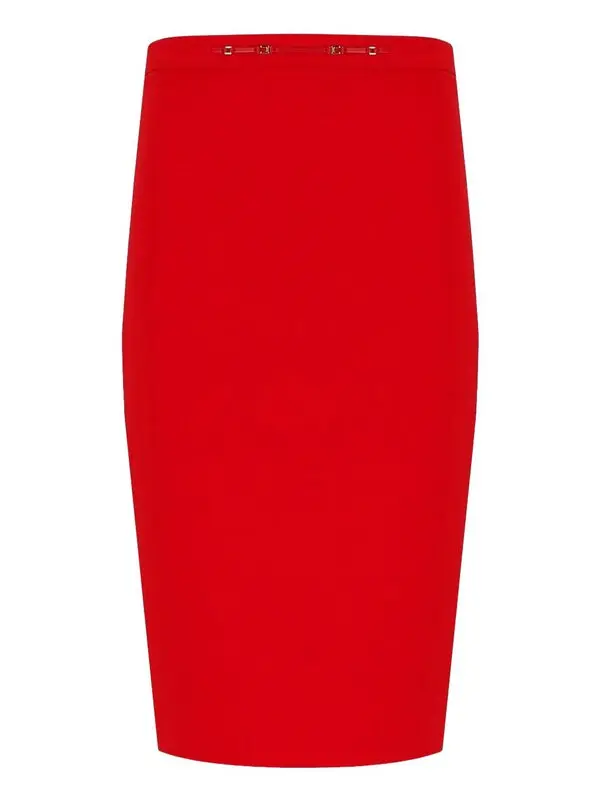 Elisabetta Franchi Midi Skirt - Red