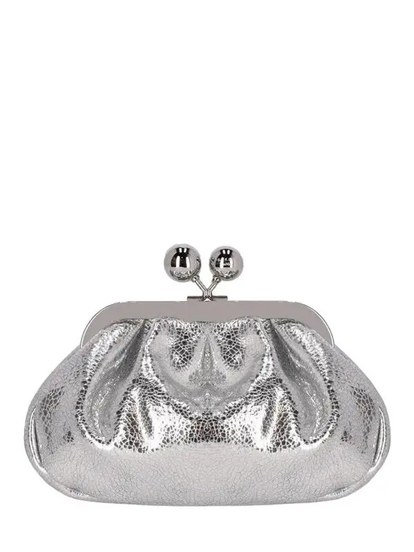 Max Mara Pasticcino Bruno Small Clutch - Silver