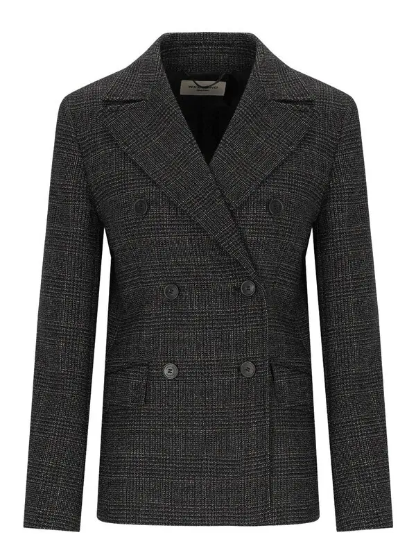 Max Mara Occhio Double Breasted Jacket - Grey
