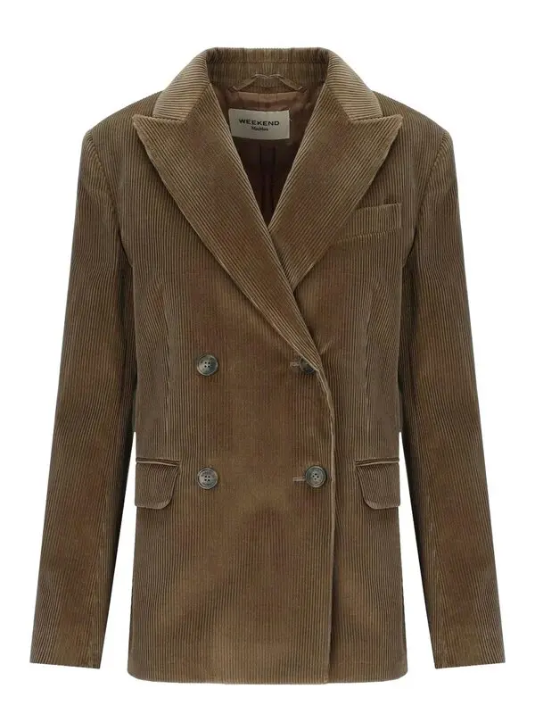 Max Mara Katanga Double Breasted Blazer - Brown