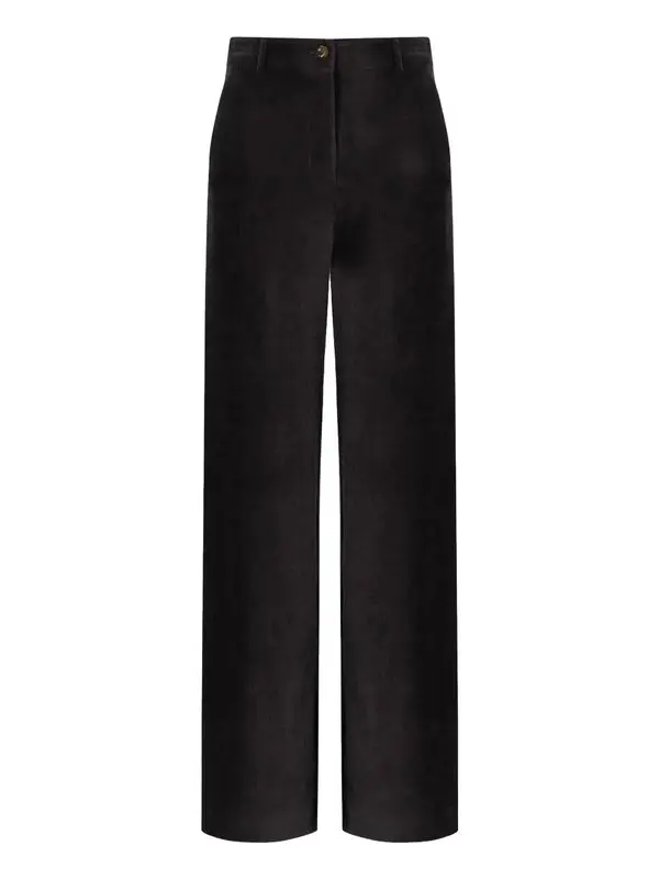 Marella Astrale Velvet Trousers - Black