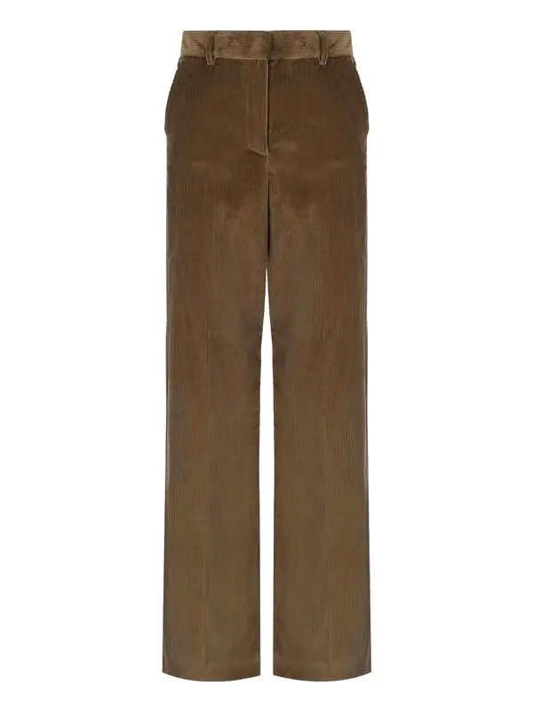 Max Mara Tania Velvet Trousers - Brown