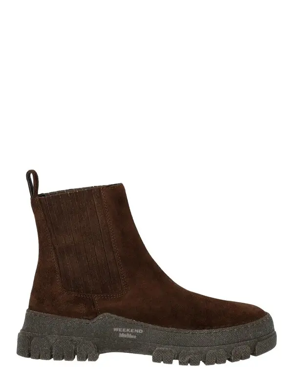 Max Mara Genepi Dark Chelsea Boot - Brown