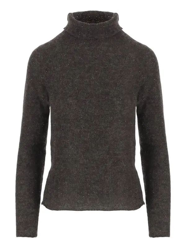 Bruno Manetti Alpaca And Wool Blend Sweater - Dark Brown