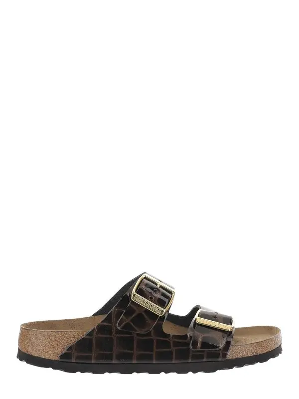 BIRKENSTOCK Arizona Leather Sandals - Black
