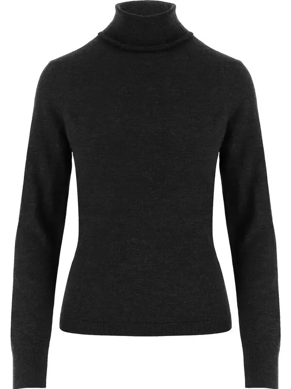 ALLUDE Virgin Wool Sweater - Black
