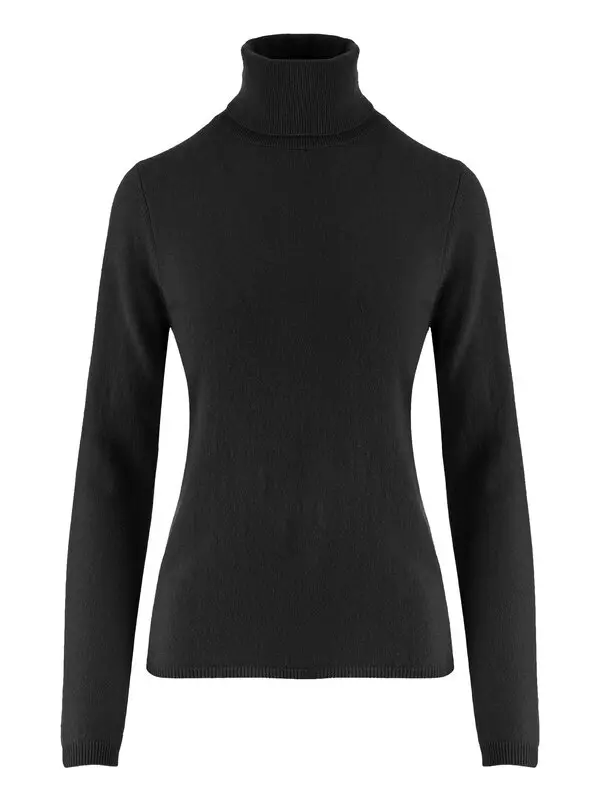 ALLUDE Cashmere Sweater - Black