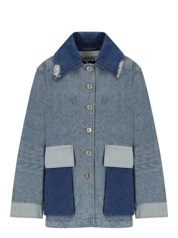 GANNI Vintage Denim Jacket - Blue