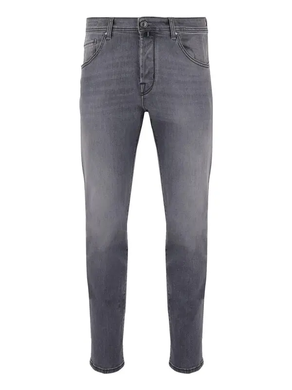 JACOB COHЁN Stretch Cotton Denim Jeans - Grey