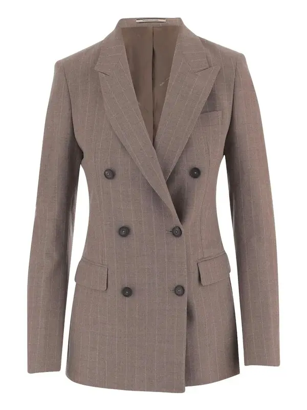 Tagliatore Stretch Wool Jacket - Beige