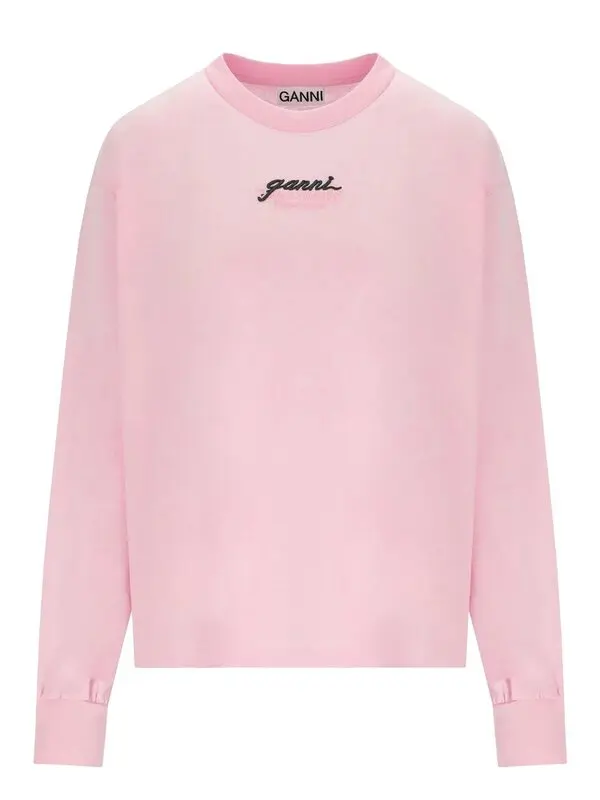GANNI Long Sleeved Shirt - Pink