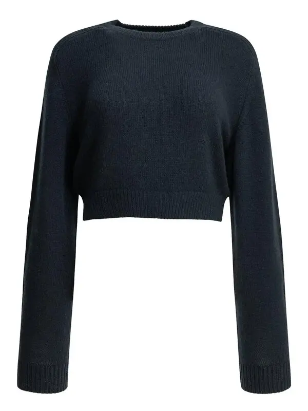 Khaite Masie' Crew Neck Sweater - Blue