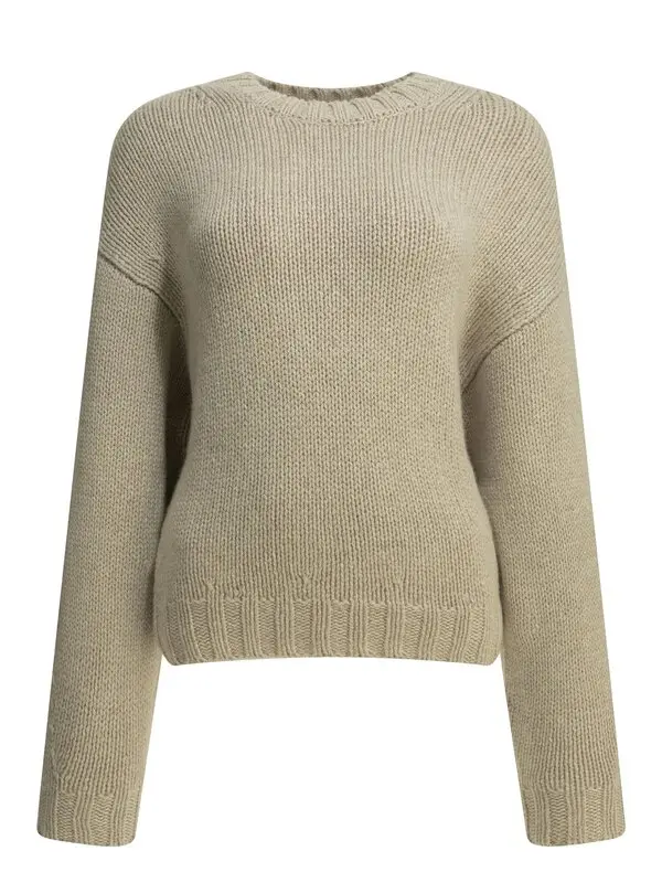 Khaite Gemma' Crew Neck Sweater - White