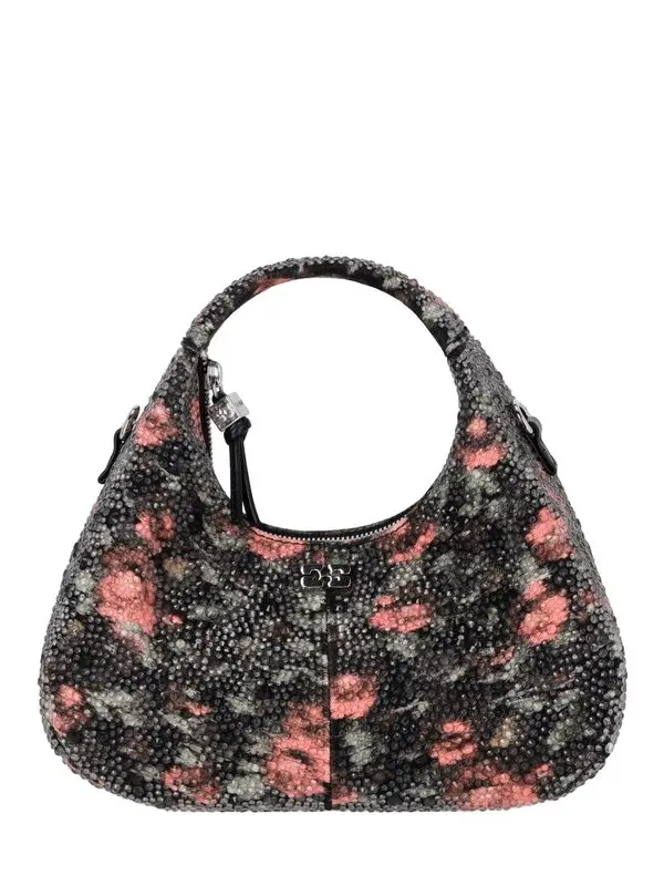 GANNI Mini Hobo Bag - Black
