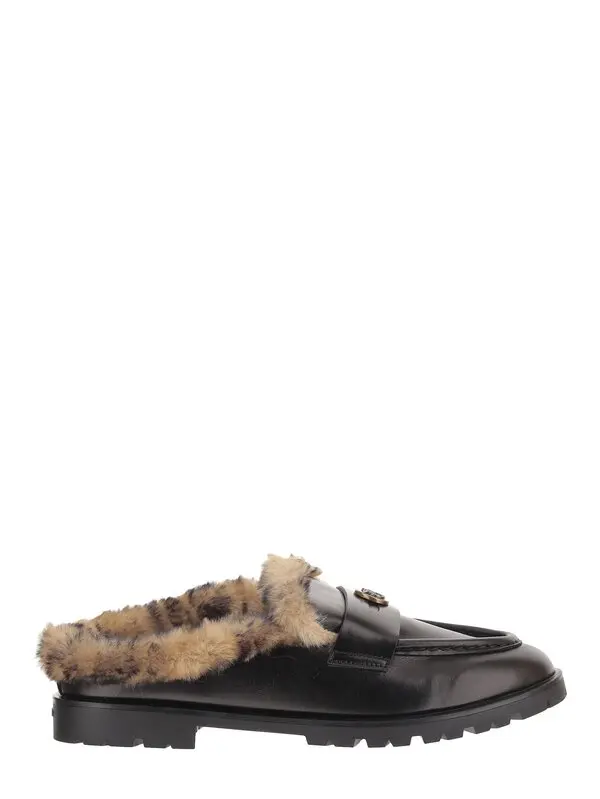 Pinko Nora 09 Leather Mules - Black
