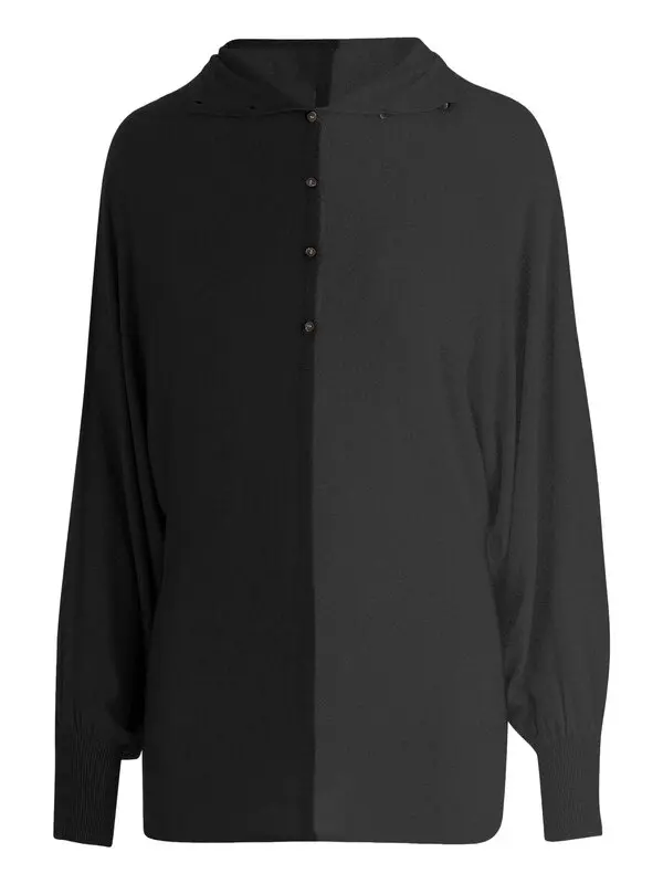 Jacquemus Diamond Patterned Knitted Polo Shirt - Black
