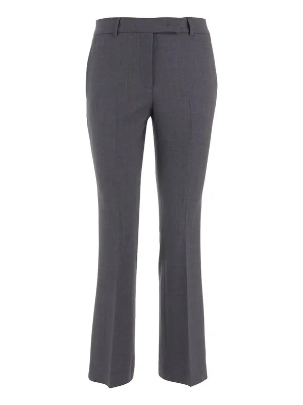 QL2 DONNA Stretch Wool Blend Pants - Grey
