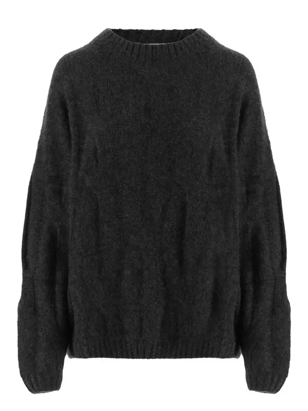 ALLUDE Cashmere And Silk Sweater - Black