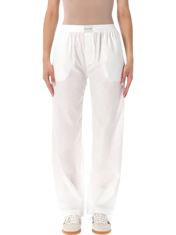 Sporty & Rich Trousers - Bianco