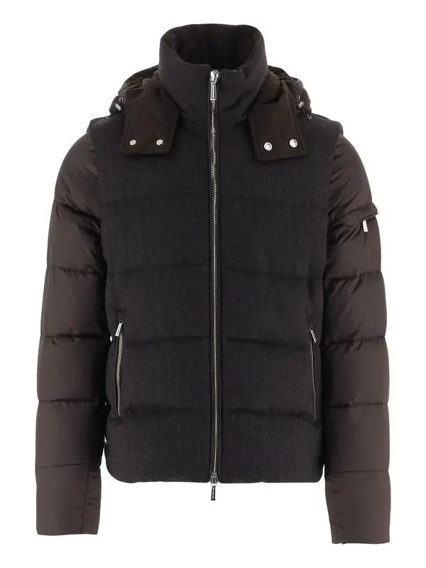 MOORER Wool And Cashmere Jacket - Brown