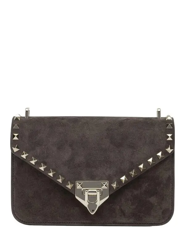 Valentino Garavani Rockstud' Small Crossbody Bag - Brown