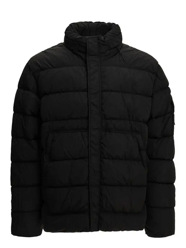C.P. COMPANY Chrome R' Short Down Jacket - Black
