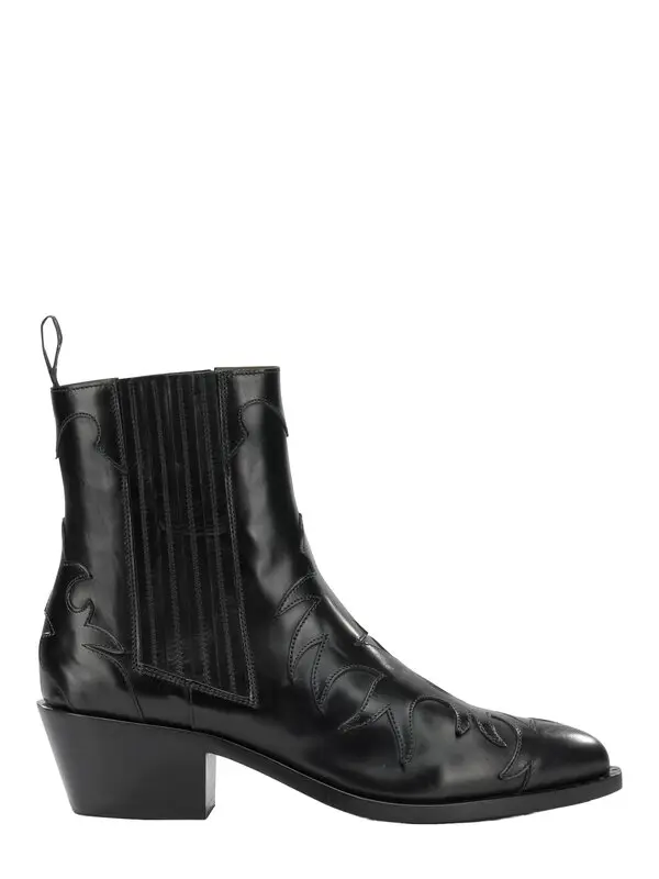 Sartore Parma 45 Mm' Cowboy Ankle Boots - Black