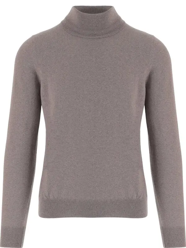Tagliatore Wool Turtle Neck Sweater - Beige
