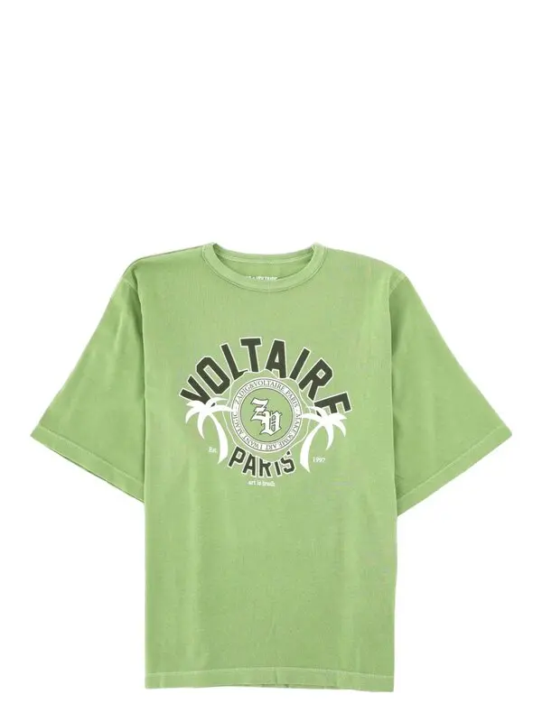 Zadig&Voltaire T Shirt Con Stampa - Green