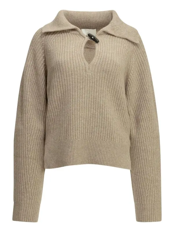 Isabel Marant Étoile Miranda' Polo Sweater - Beige