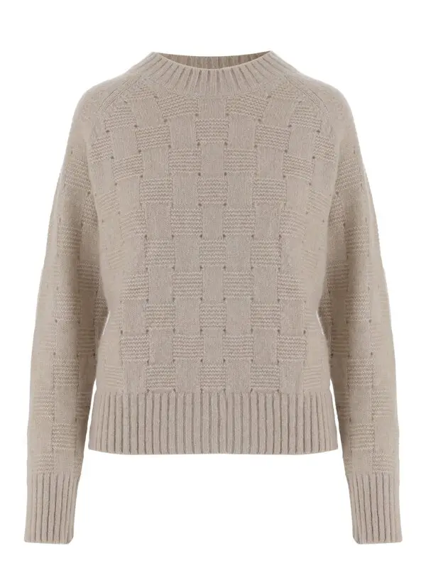 ALLUDE Cashmere And Silk Sweater - Beige