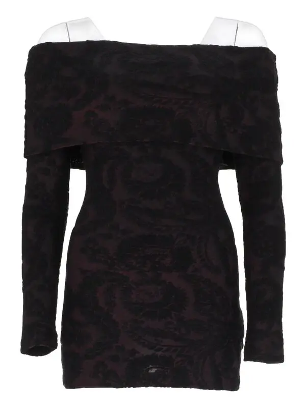 Etro Maglia Con Motivo Paisley Foliage - Black