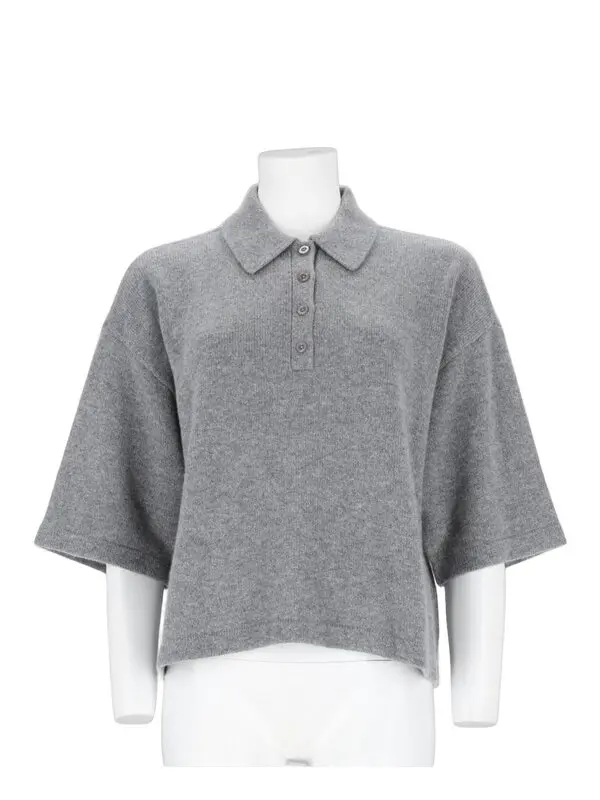 FRAME Polo 'the Academy' In Cashmere - Grey