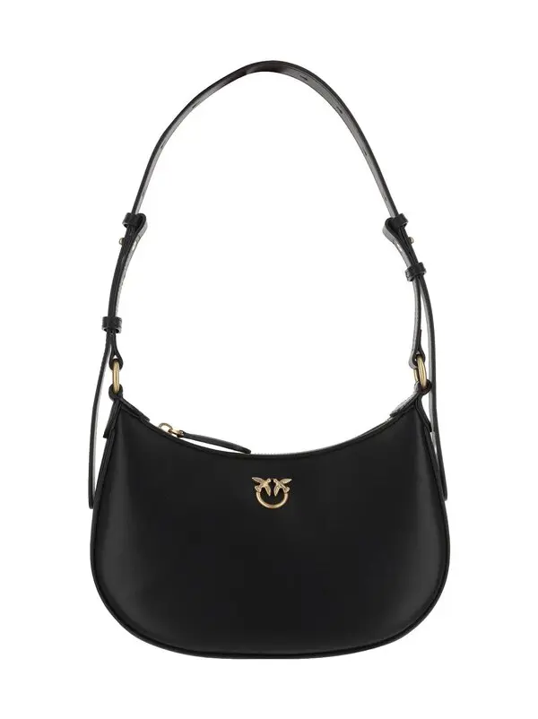 Pinko Simply Mini Love Half Moon Bag - Black