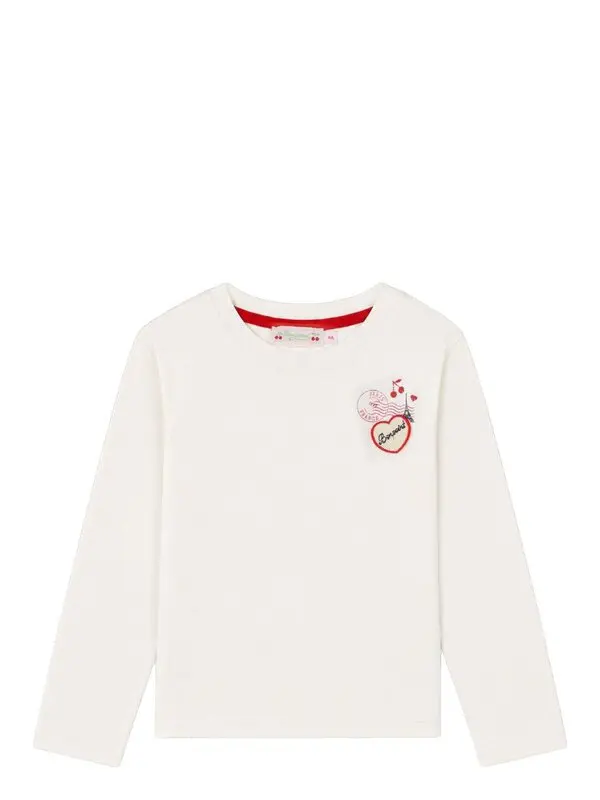 Bonpoint T Shirt 'theia' Con Stampa Paris - White