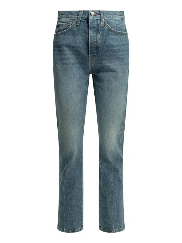 Khaite Finley' Straight Leg Jeans - Light Blue