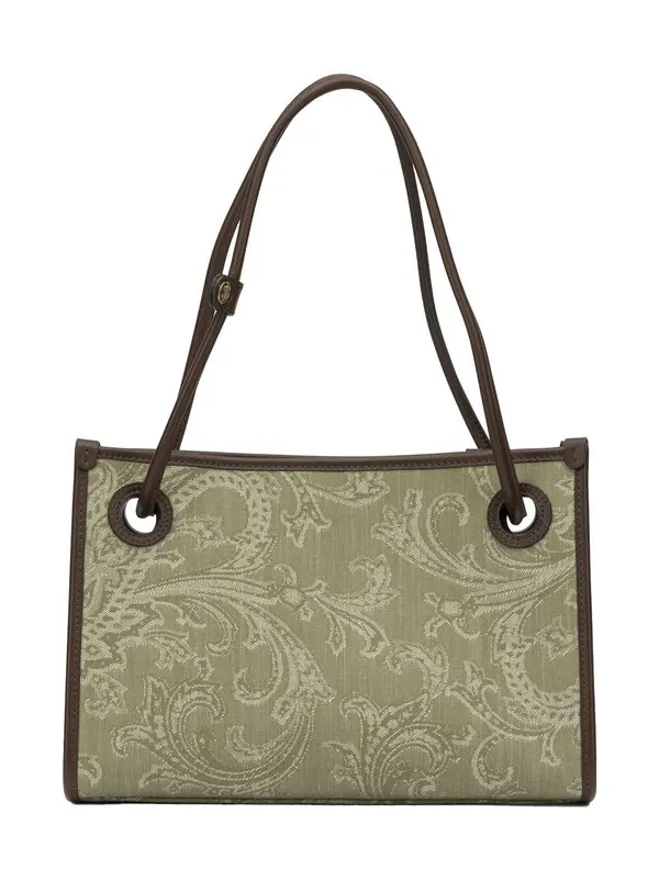 Etro Shopping Eyes' Medium Shoulder Bag - Green