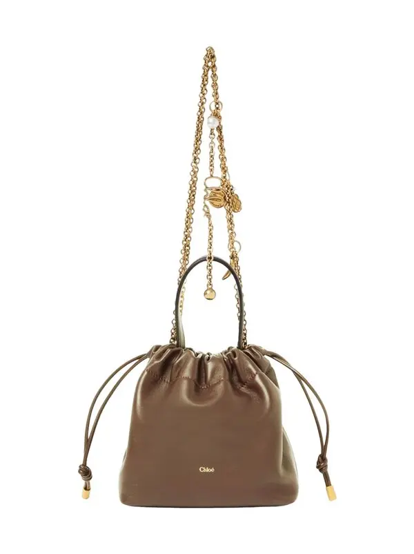 Chloé Mini Leather Shoulder Bag - Brown