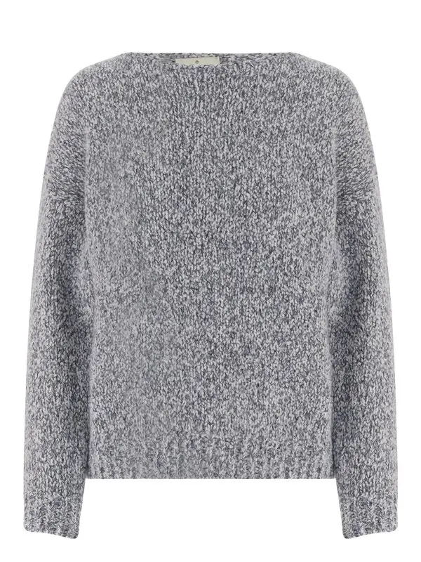 Bruno Manetti Wool And Alpaca Blend Sweater - Grey