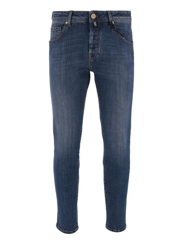JACOB COHЁN Stretch Cotton Jeans - Denim