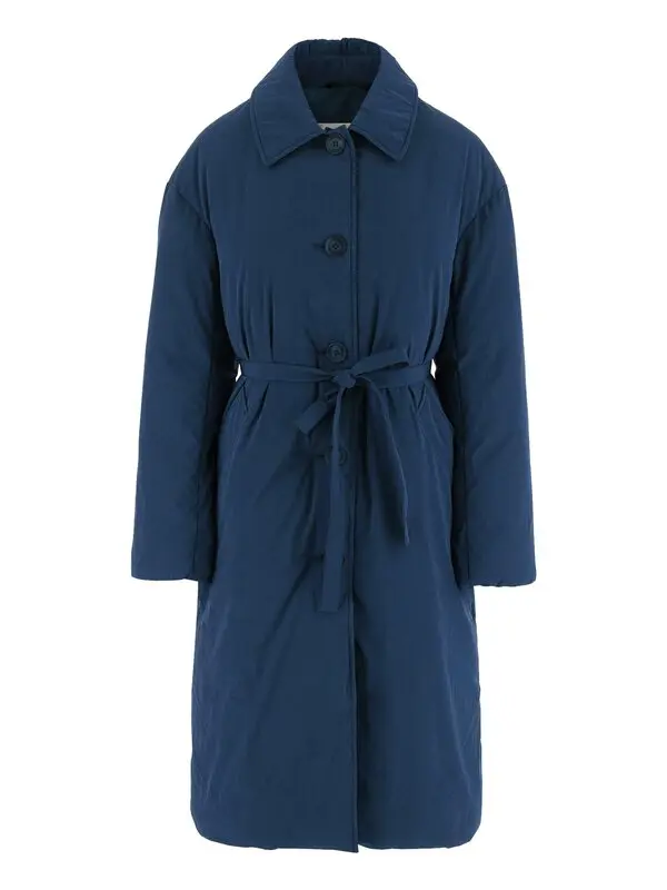IENKI IENKI Lungo Velar Coat - Navy