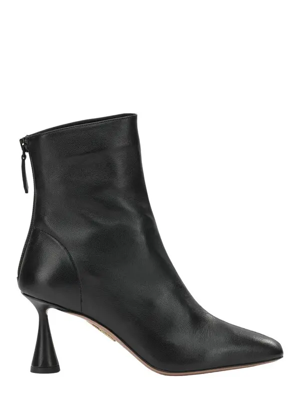 AQUAZZURA Amore 75 Mm' Ankle Boots With Zipper - Black